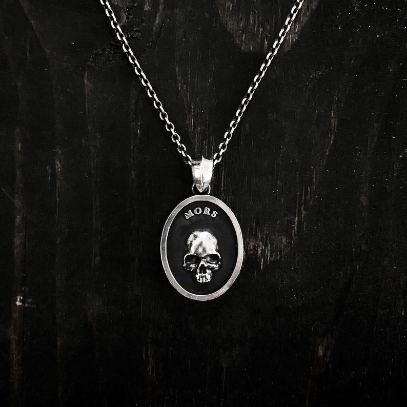 Remains Jewelry Mors Necklace Pendant Death Skull Memento - Etsy