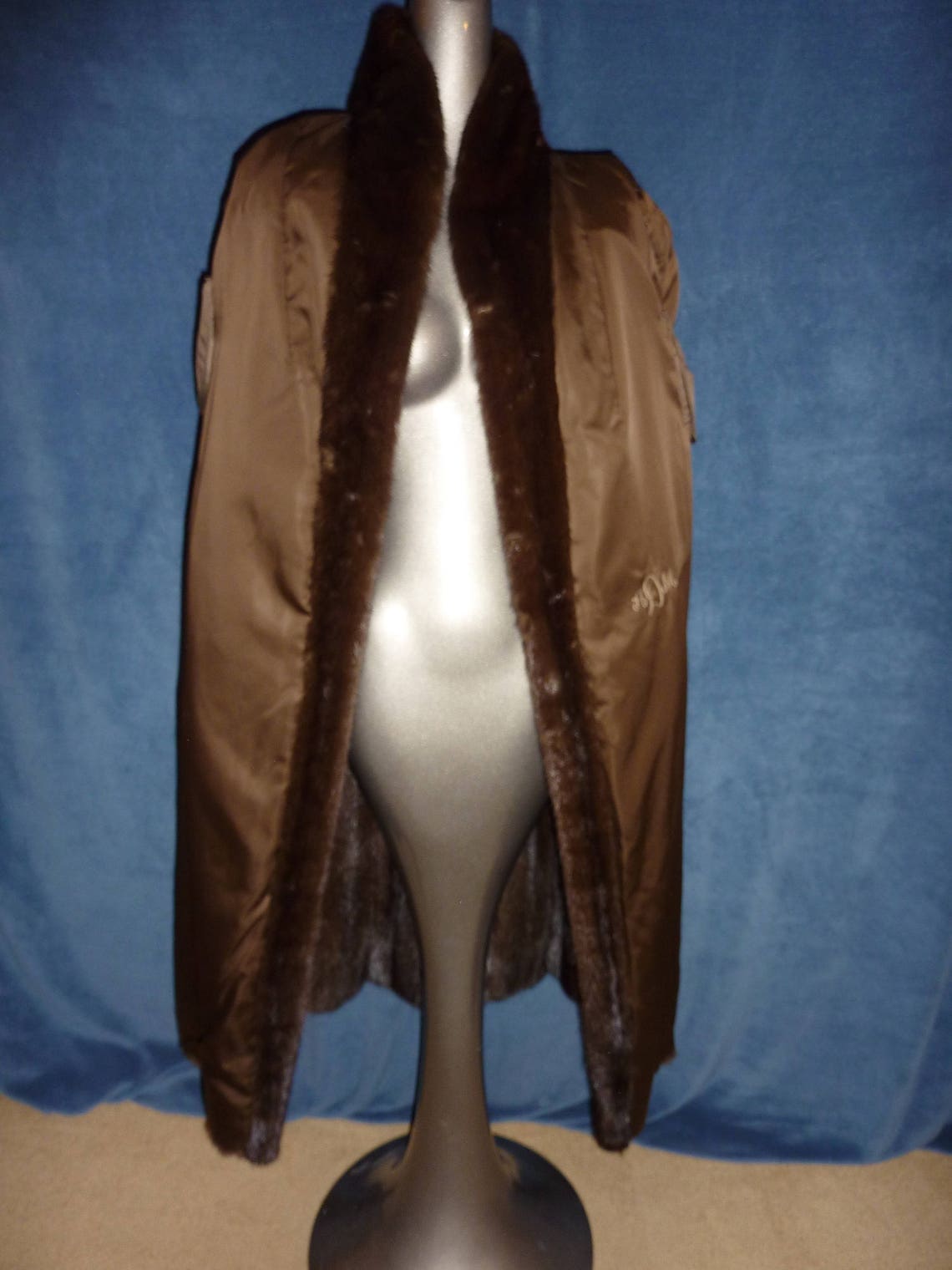 Magnificent Luxury Full Length Top Quality Natural Brown Mink Coat ...