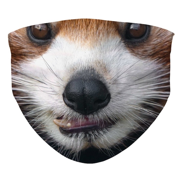 Red Panda Face Mask - Etsy