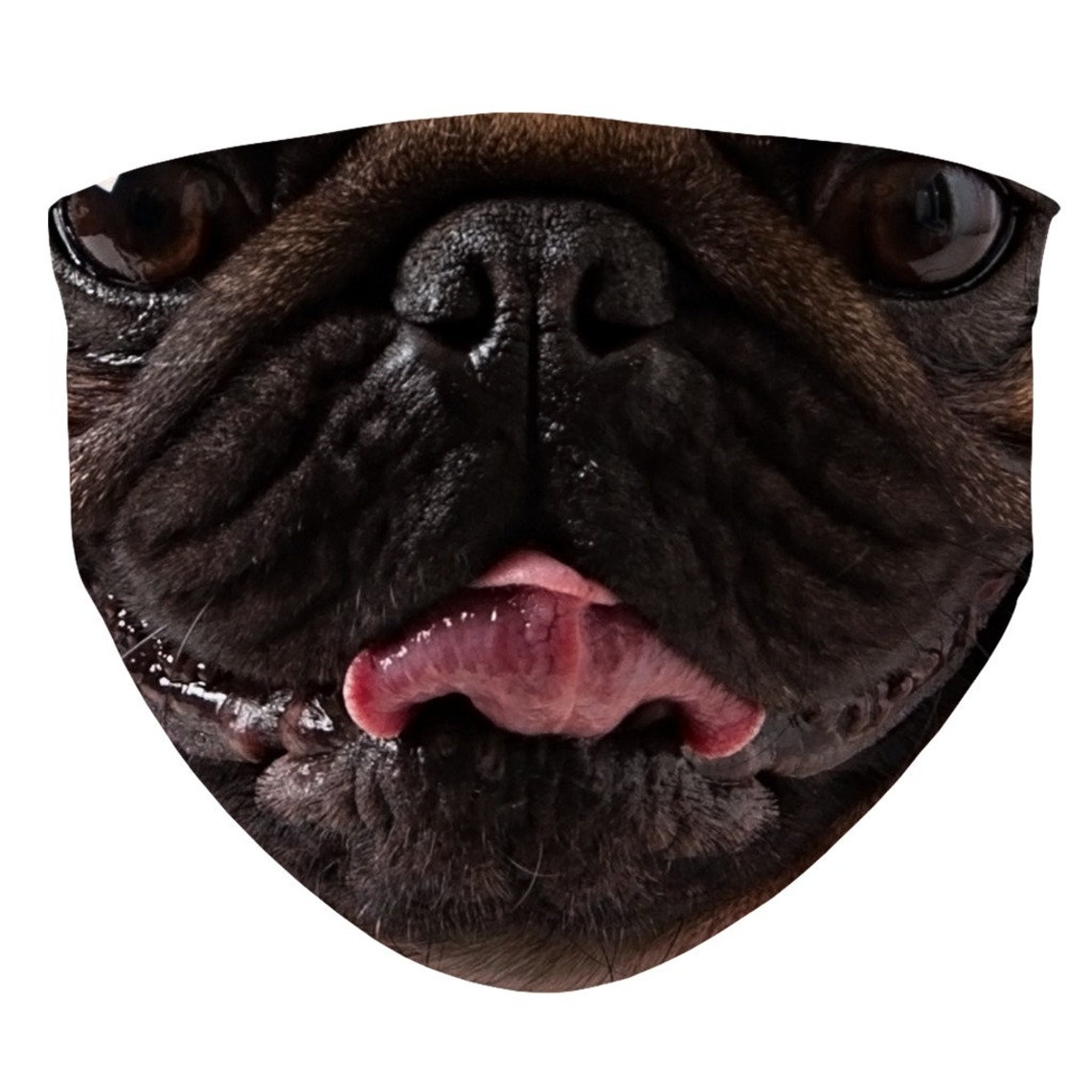 Pug Face Mask Pug Pugs Dogs Dog Lover Sublimation - Etsy