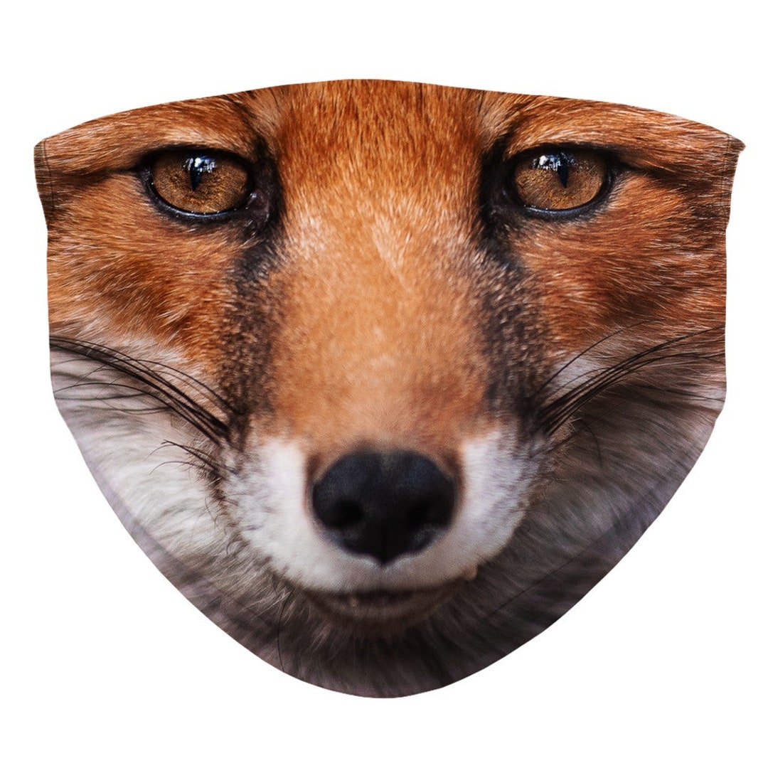 Fox Face Mask Red Fox Foxes Wild Forest Animal Sublimation Face Mask ...