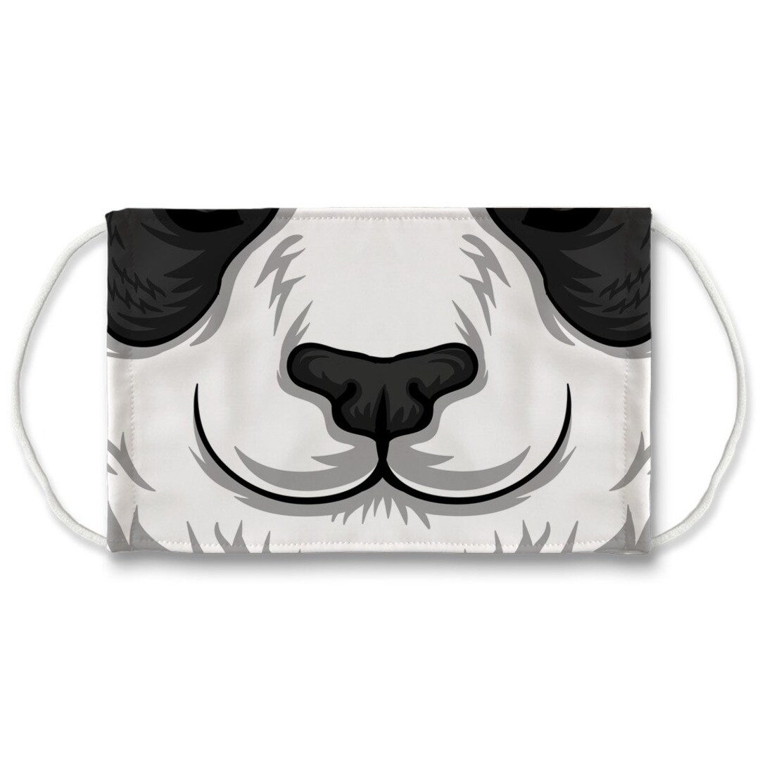 Panda Face Mask Panda Bear Wild Animal Asia Zoo Sublimation Face Mask ...