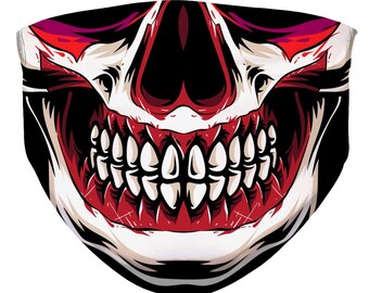 Skull and Crossbones Evil Face Skeleton Monster | Etsy