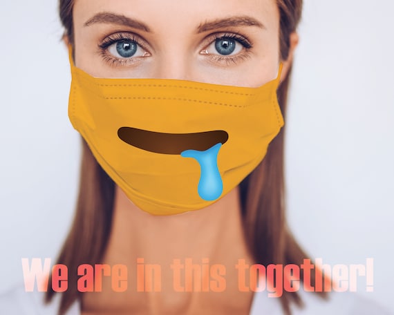 Slobbering Emoji Drool Slobber Emoticon Funny Yellow | Etsy