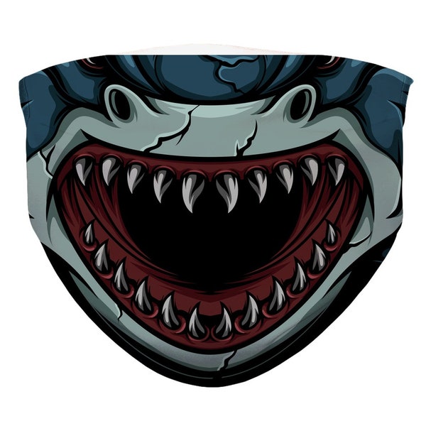 Shark Face Mask - Etsy
