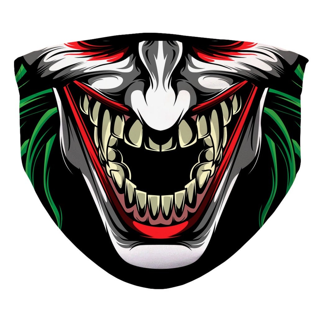 Evil Horror Clown Skull Skeleton Joker Buffon - Etsy