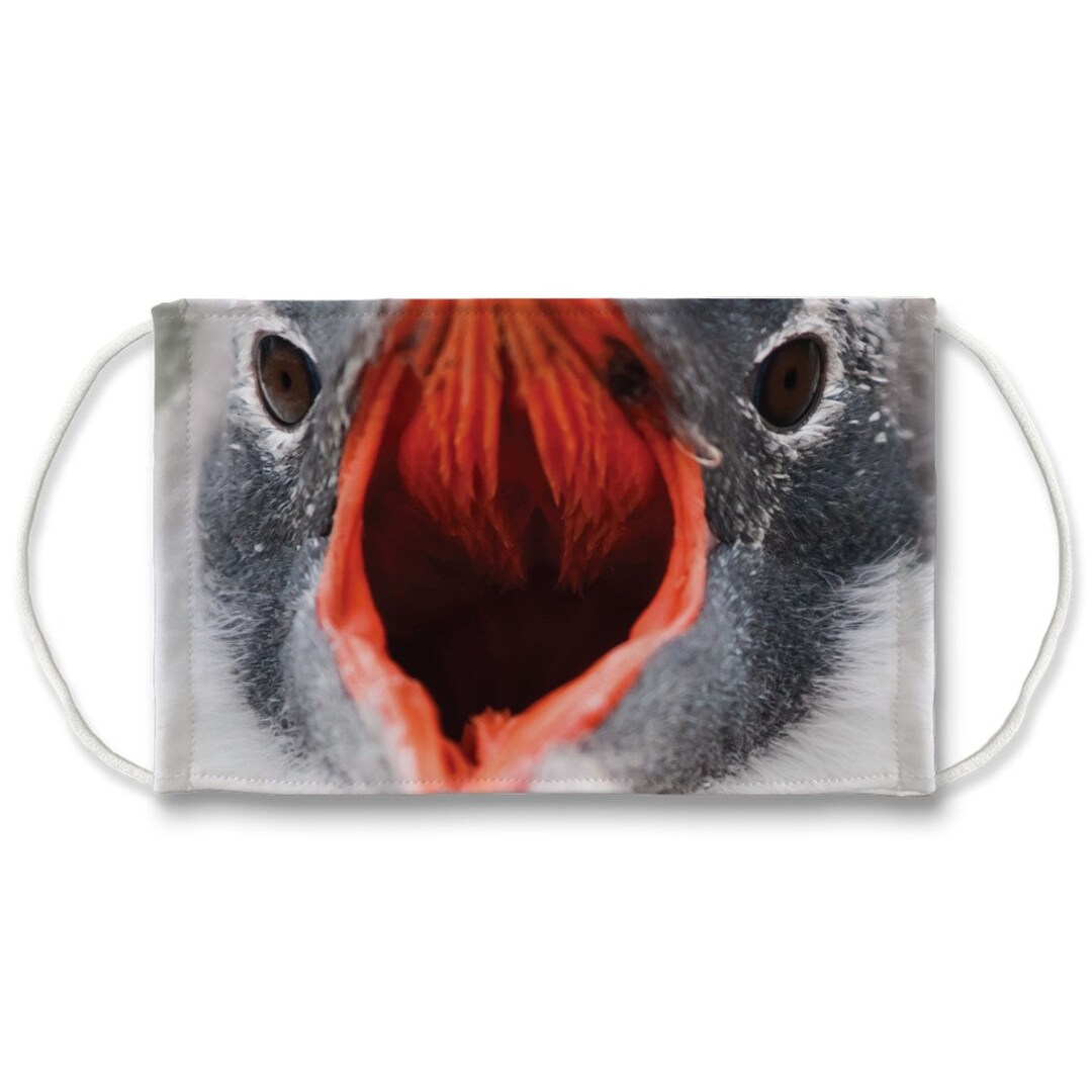 Baby Penguin Face Mask Penguins Wild Animal Arctic Zoo Sublimation Face ...