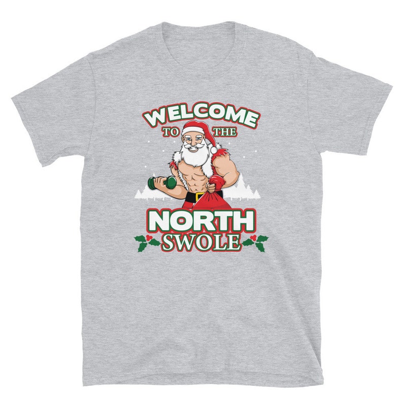 Welcome to the North Swole Santa Claus Weight Lifting - Etsy