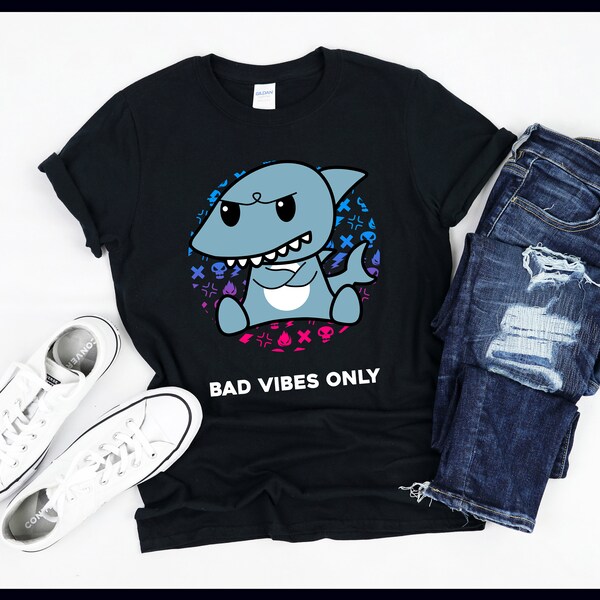 Shark Bad Shirt - Etsy