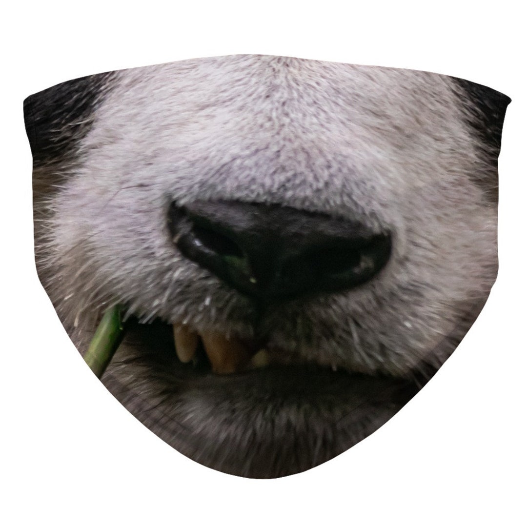 Panda Face Mask Panda Bear Wild Animal Asia Zoo Sublimation Face Mask ...