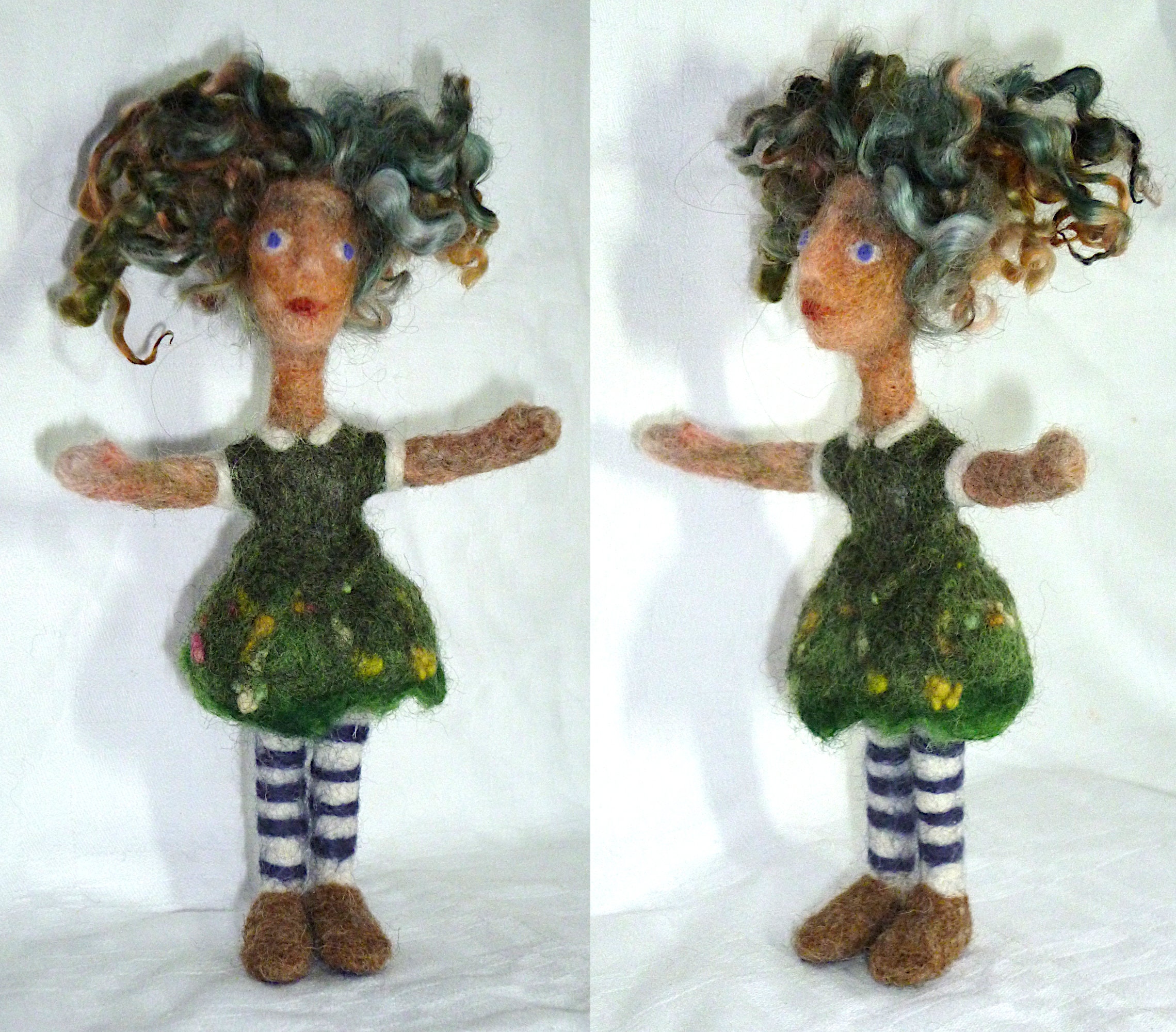 Needle Felted Wool Person Made to Order. One of a Kind Art - Etsy