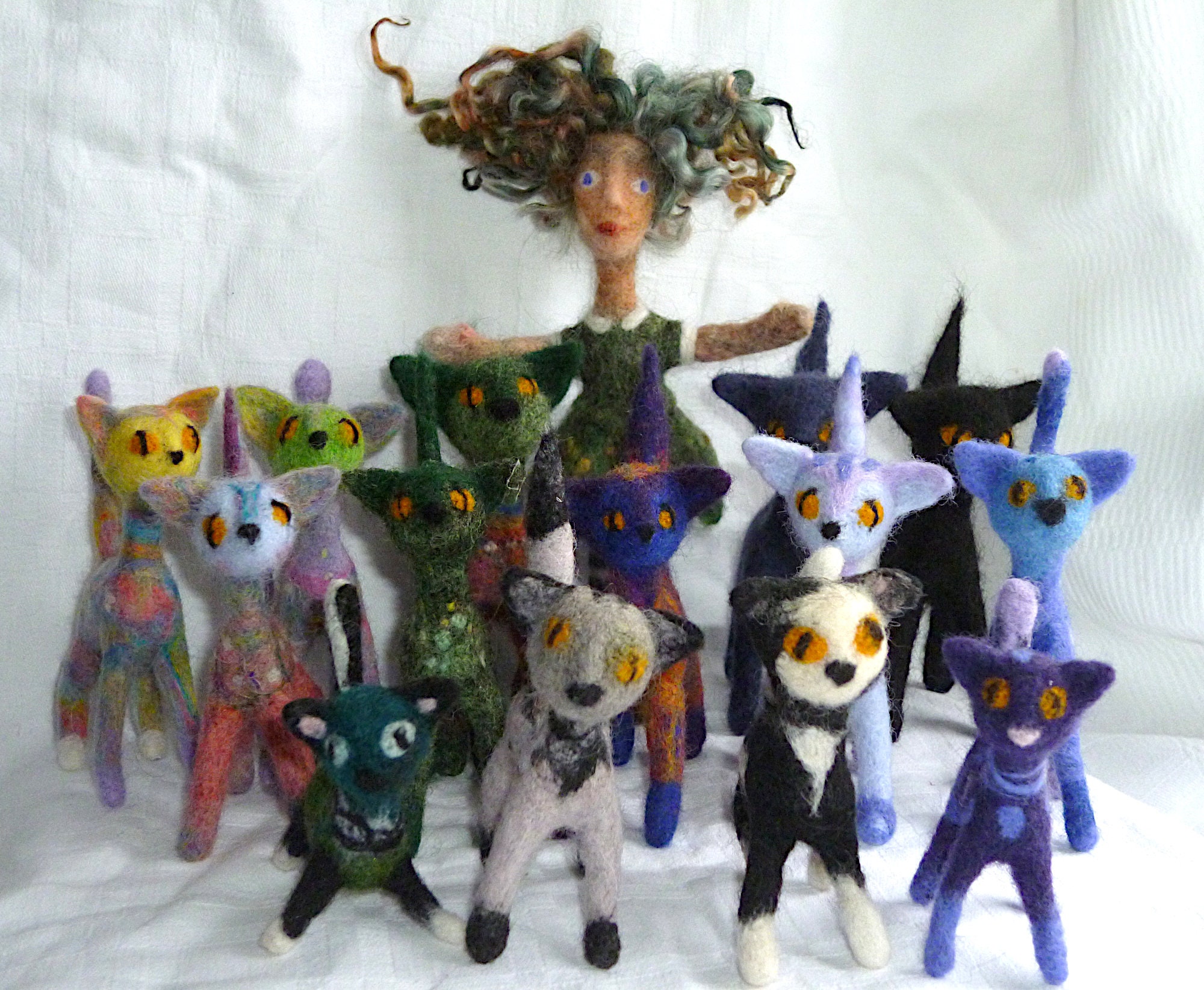 Needle Felted Wool Person Made to Order. One of a Kind Art - Etsy