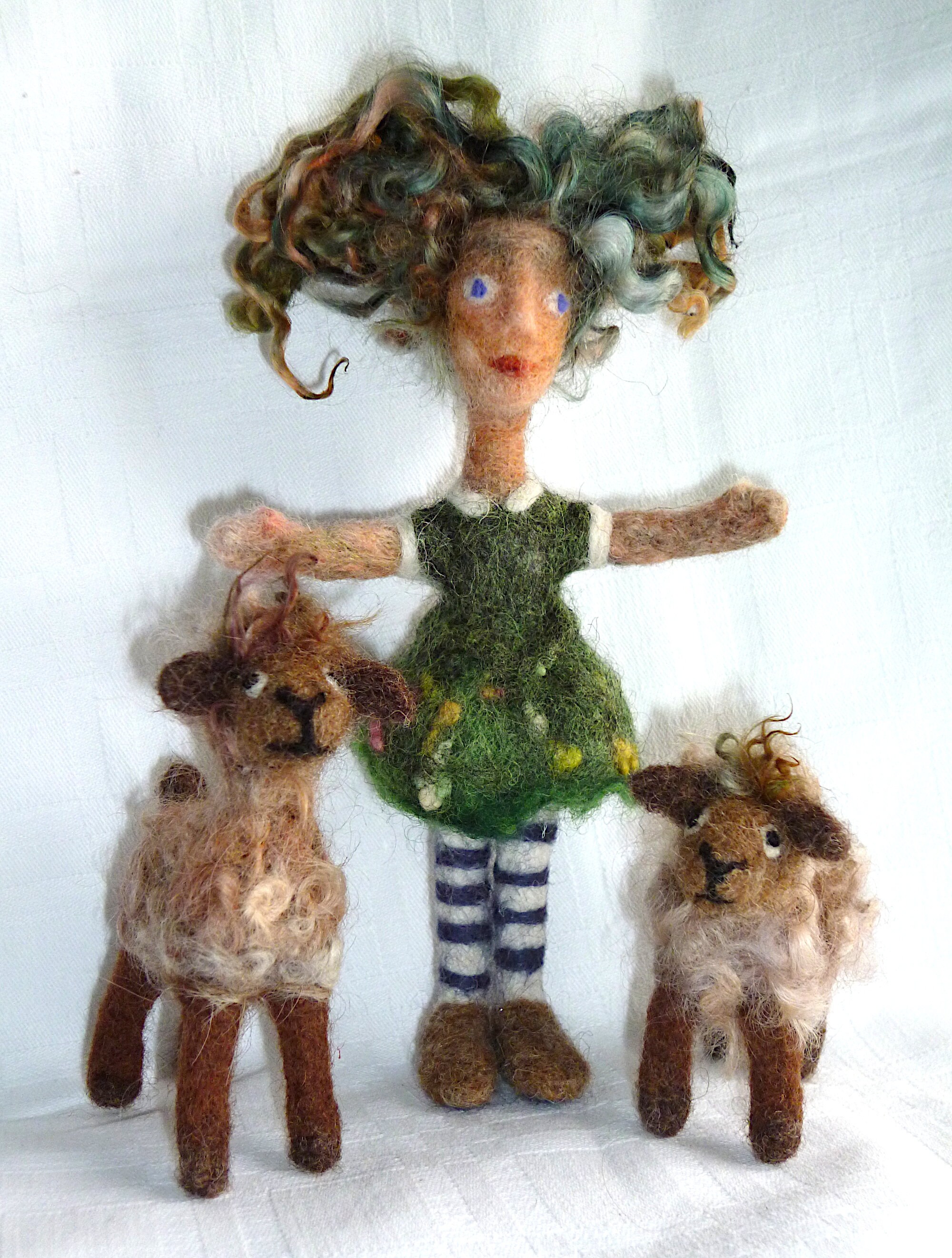 Needle Felted Wool Person Made to Order. One of a Kind Art - Etsy