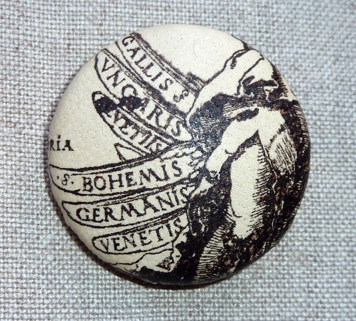 Printed Leather Buttons Badges With Alchemy Symbols and Durer | Etsy