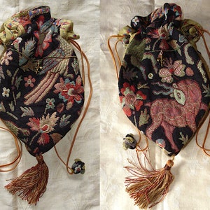 Tudor Animals Tapestry & Silk Drawstring Bags, Made to Order ...