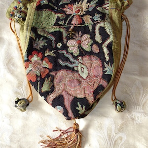 Tudor Animals Tapestry & Silk Drawstring Bags, Made to Order ...
