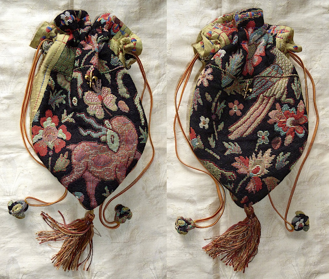 Tudor Animals Tapestry & Silk Drawstring Bags, Made to Order ...