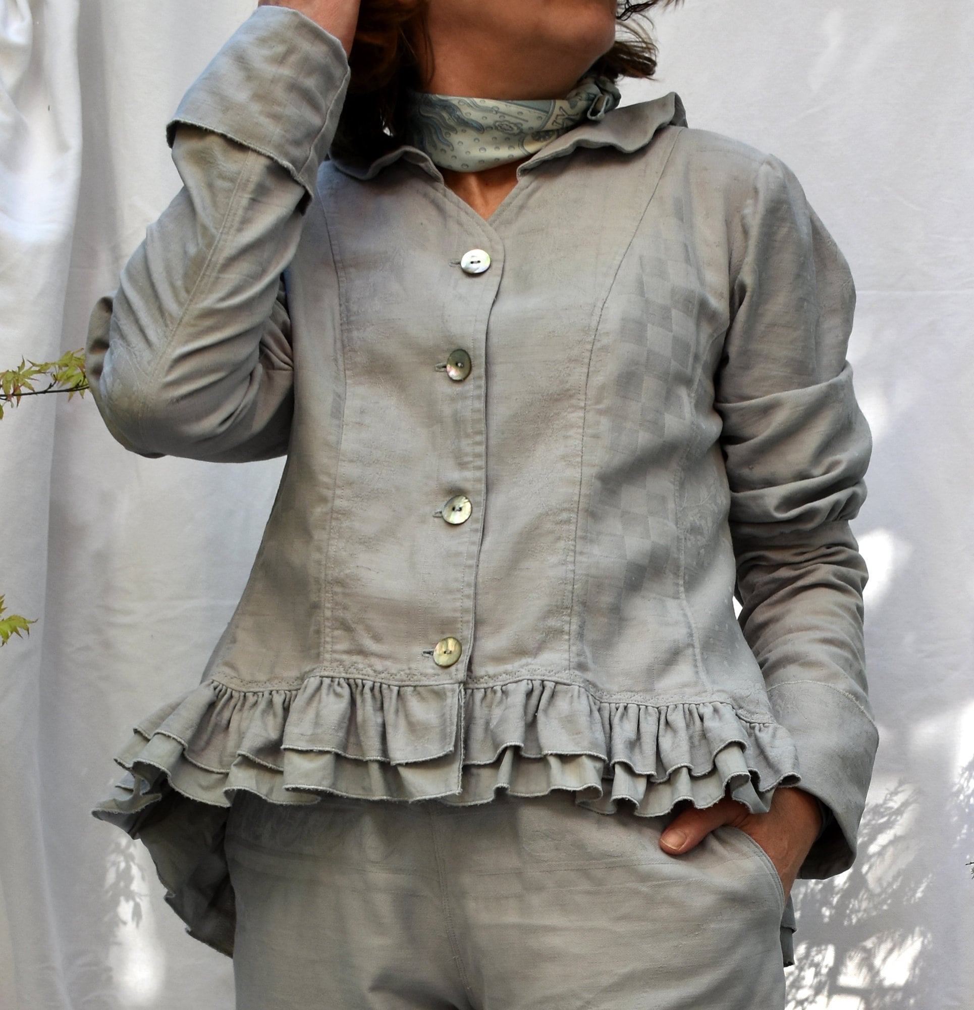 ORDER a CUSTOM JACKET in Vintage Fabrics: Linen or Cotton - Etsy UK