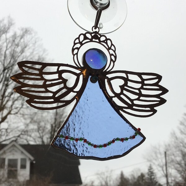 Angel Suncatcher Stained Glass - Etsy