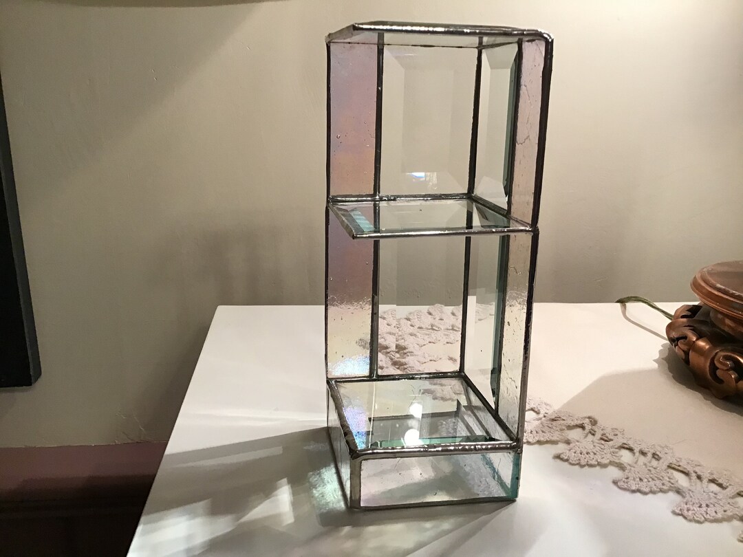 Keepsake Display Beveled Stand Handcrafted Stained Glass. - Etsy