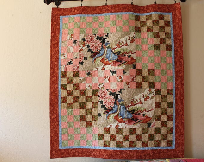 Asian Geisha Quilt / Wall Hanging Quilts for Sale Handmade - Etsy