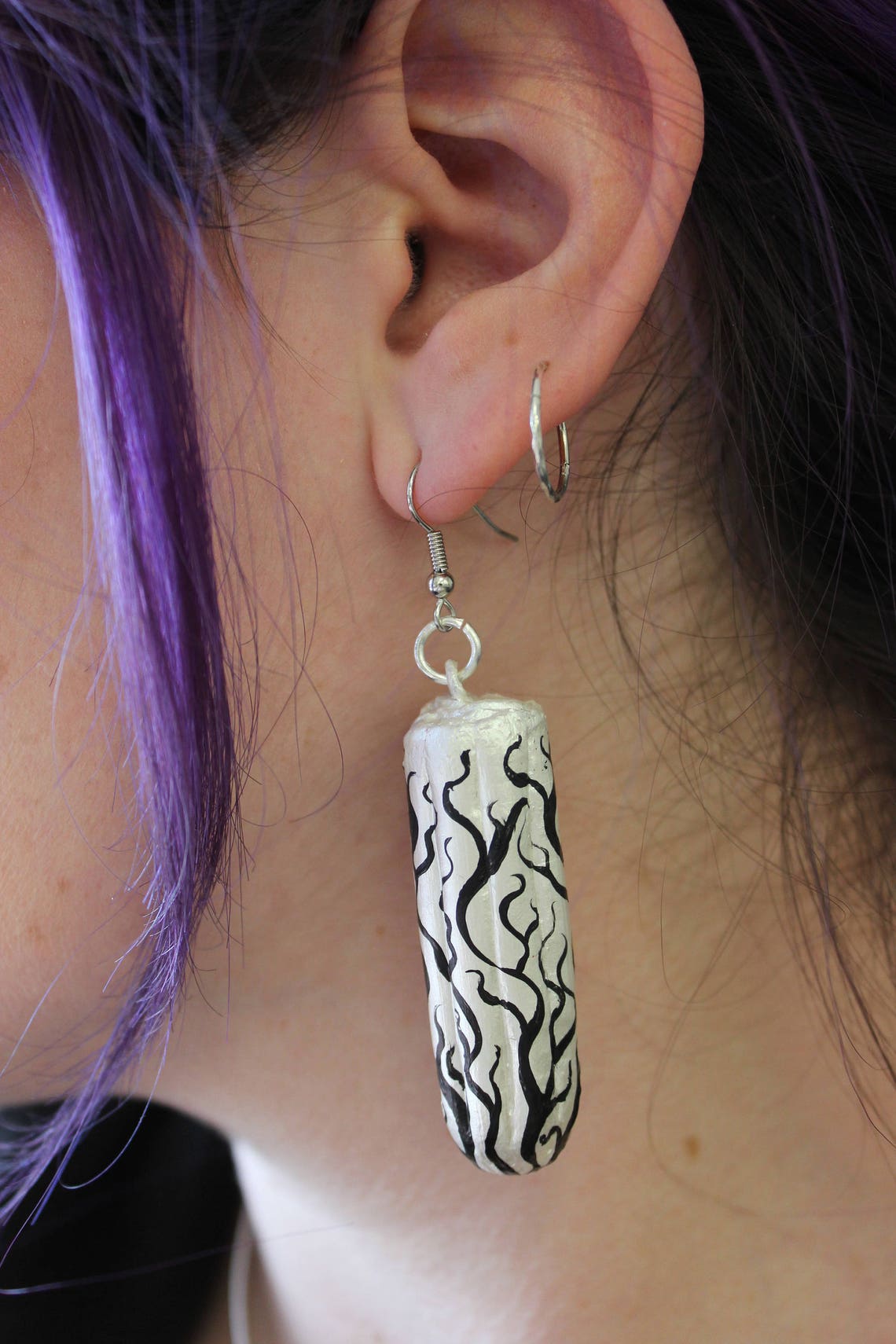 Tampon Earrings Hand Crafted Fine Art Jewelery, Conceptual Design, Stunning Statement - Etsy