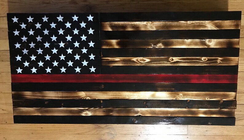 Handmade Wood American Flag Cabinet With Built in Shelves - Etsy