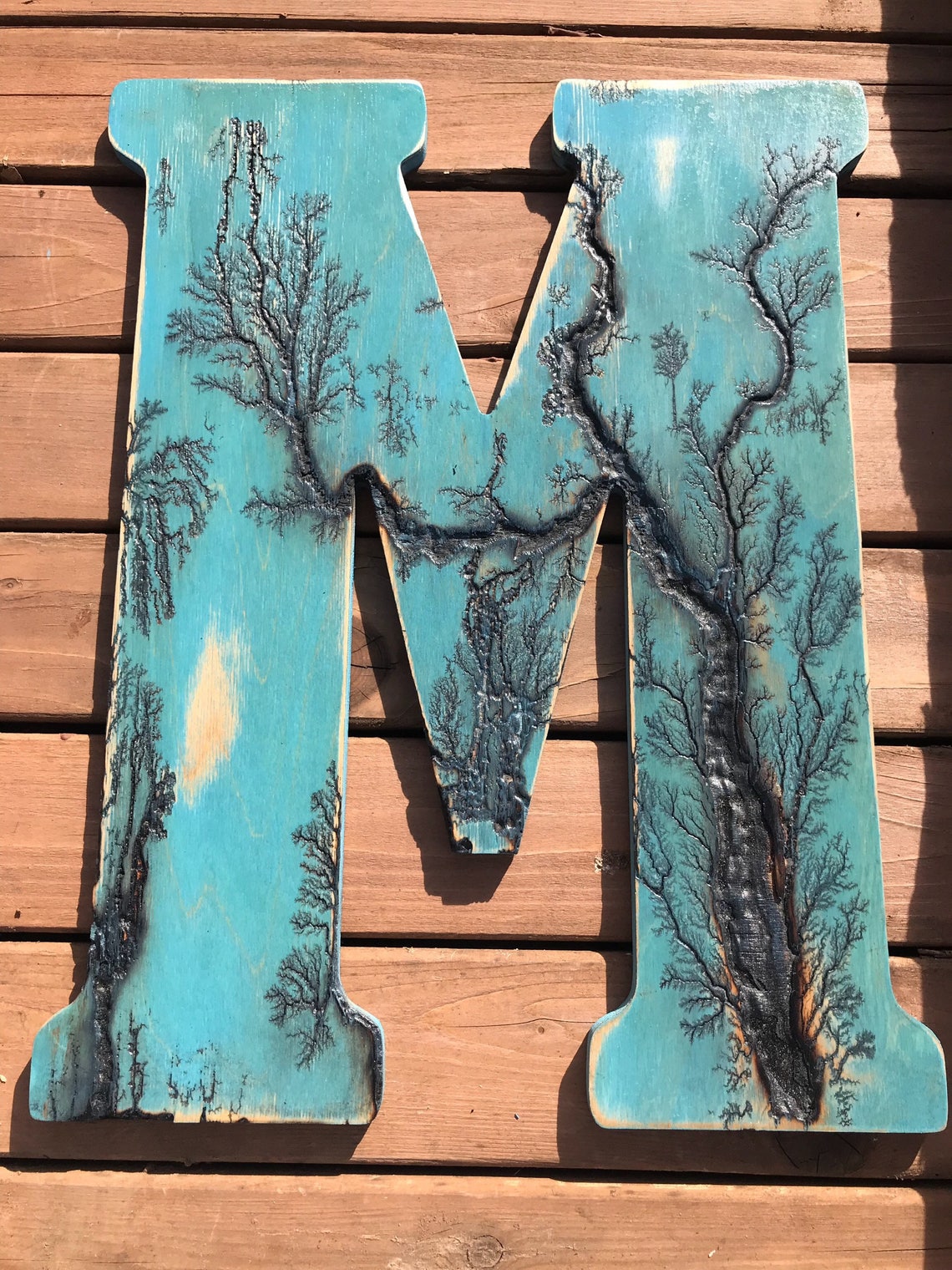 Handmade Unique Wood Letters 18 Custom Made Fractal - Etsy