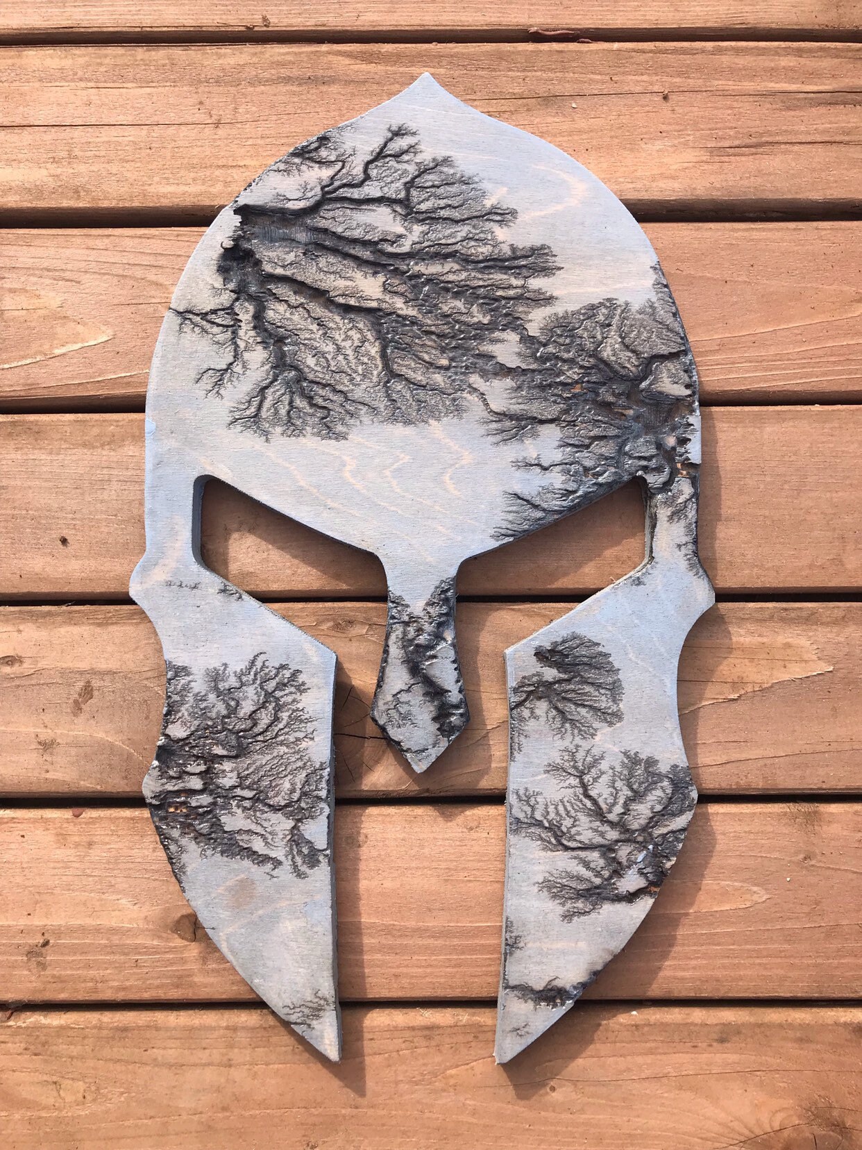 Spartan Wall Decor With Fractal Burning, Spartan, Fractal, Lichtenburg ...