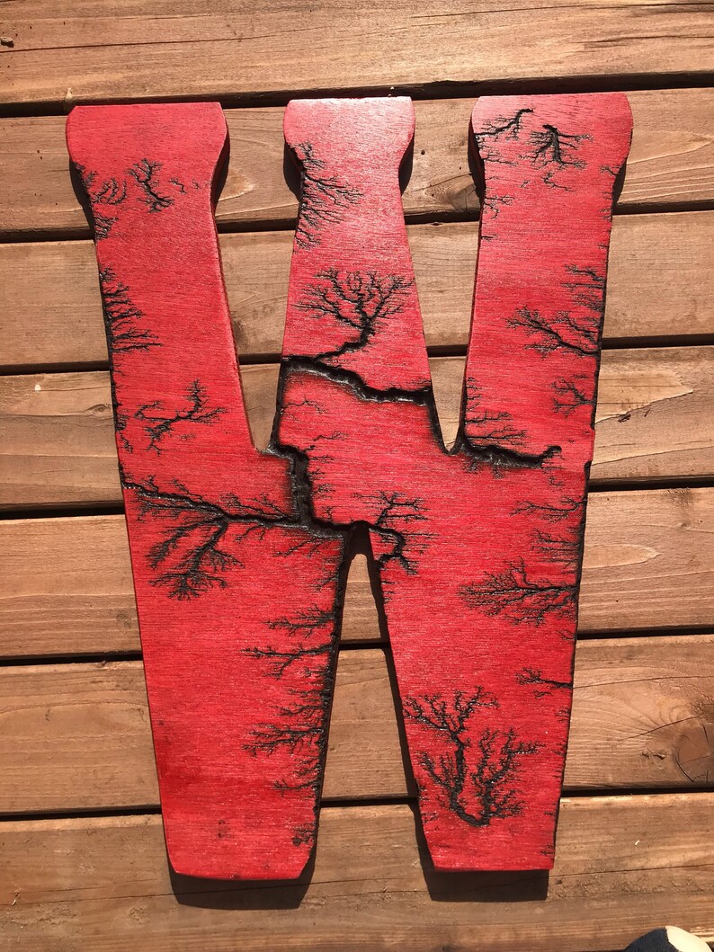 Handmade Unique Wood Letters 18 Custom Made Fractal | Etsy