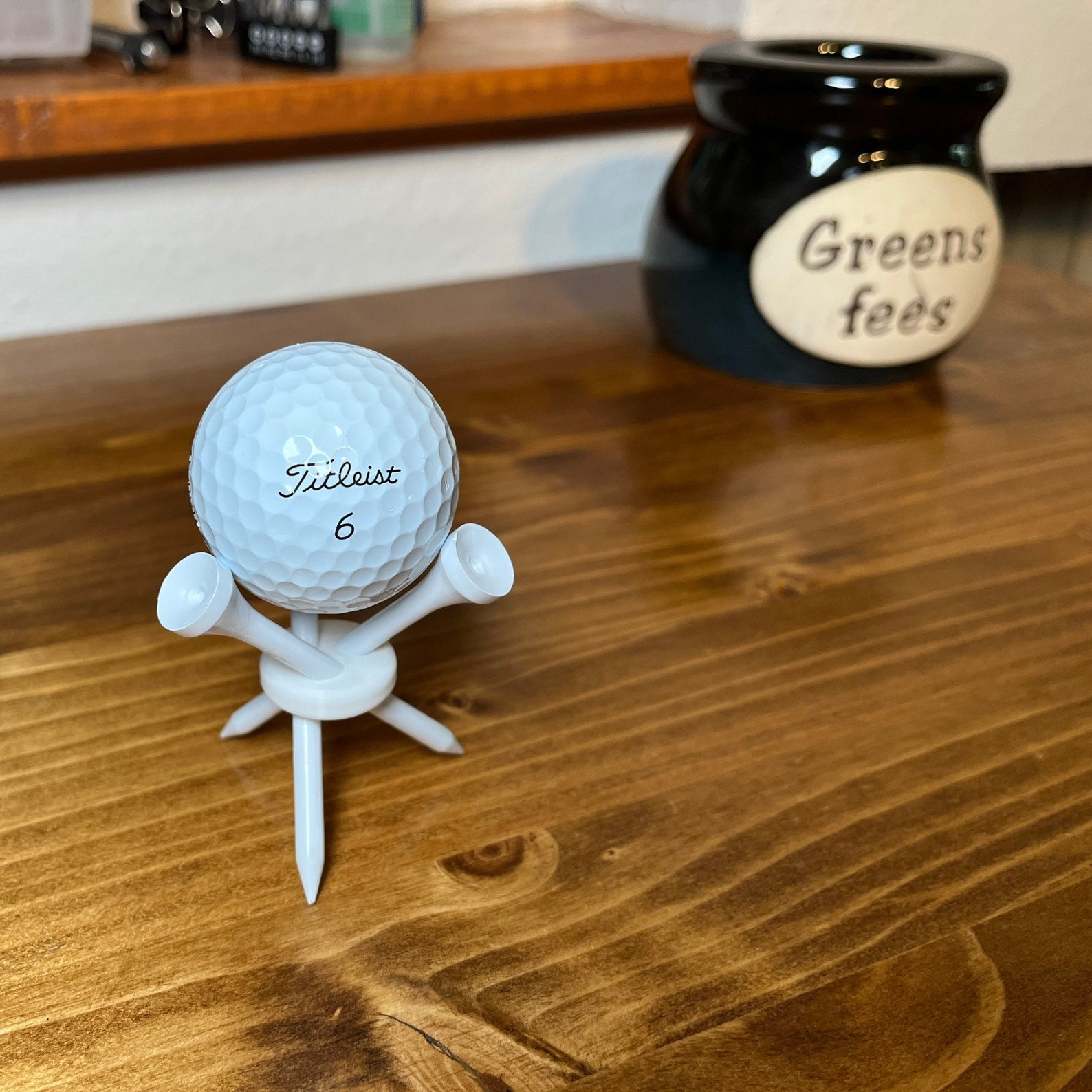 Golf Ball Holder Display Mount Stand Tee Tripod - Etsy