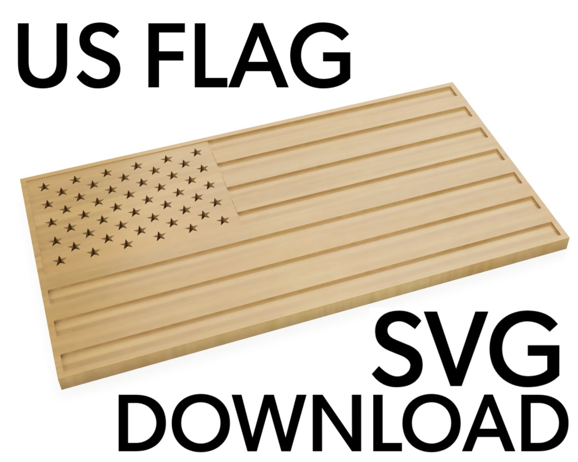 US Flag | CNC | Laser | SVG | Download - Etsy