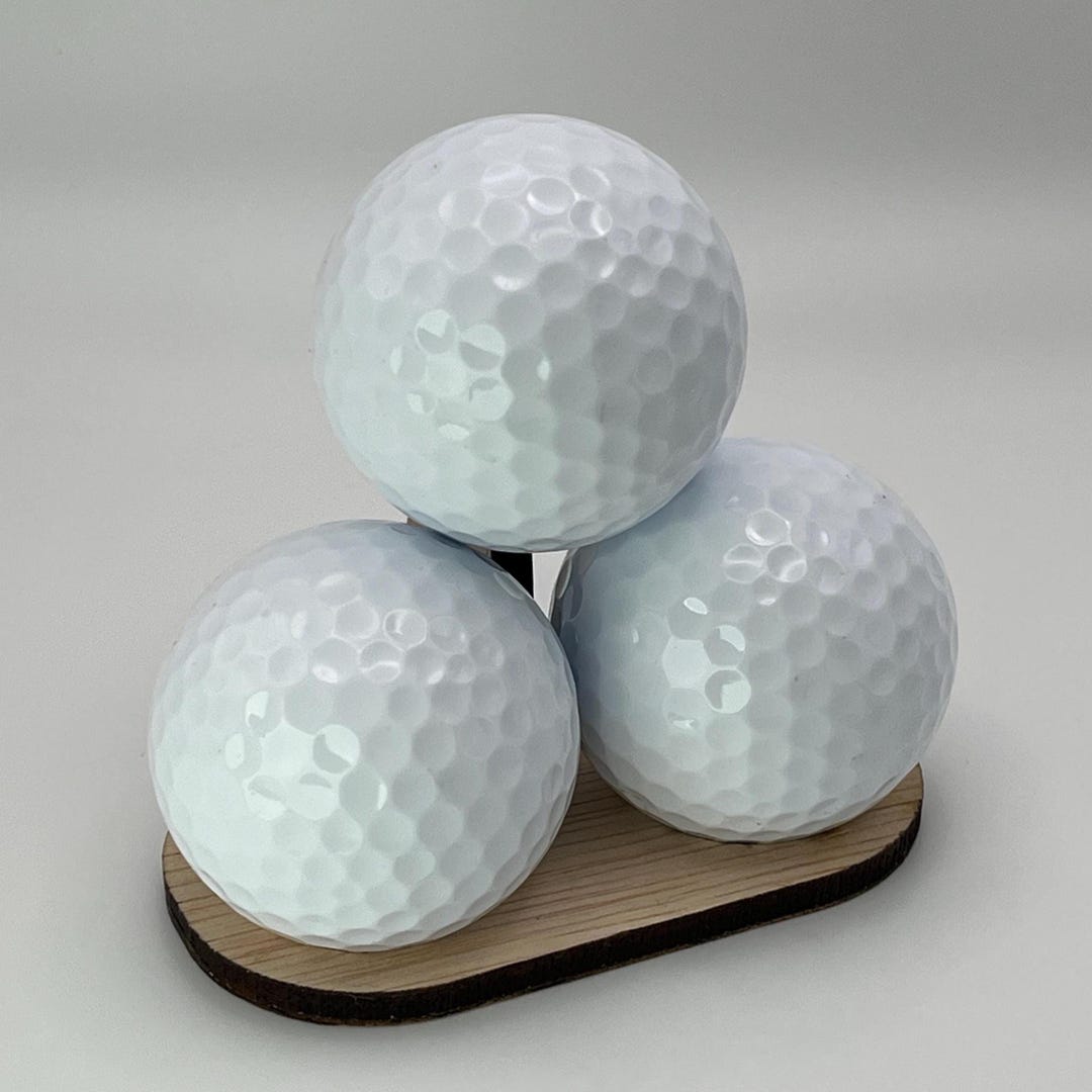Golf Ball Pyramid (3 Ball) | Display | Mount | Stand | Holder - Etsy