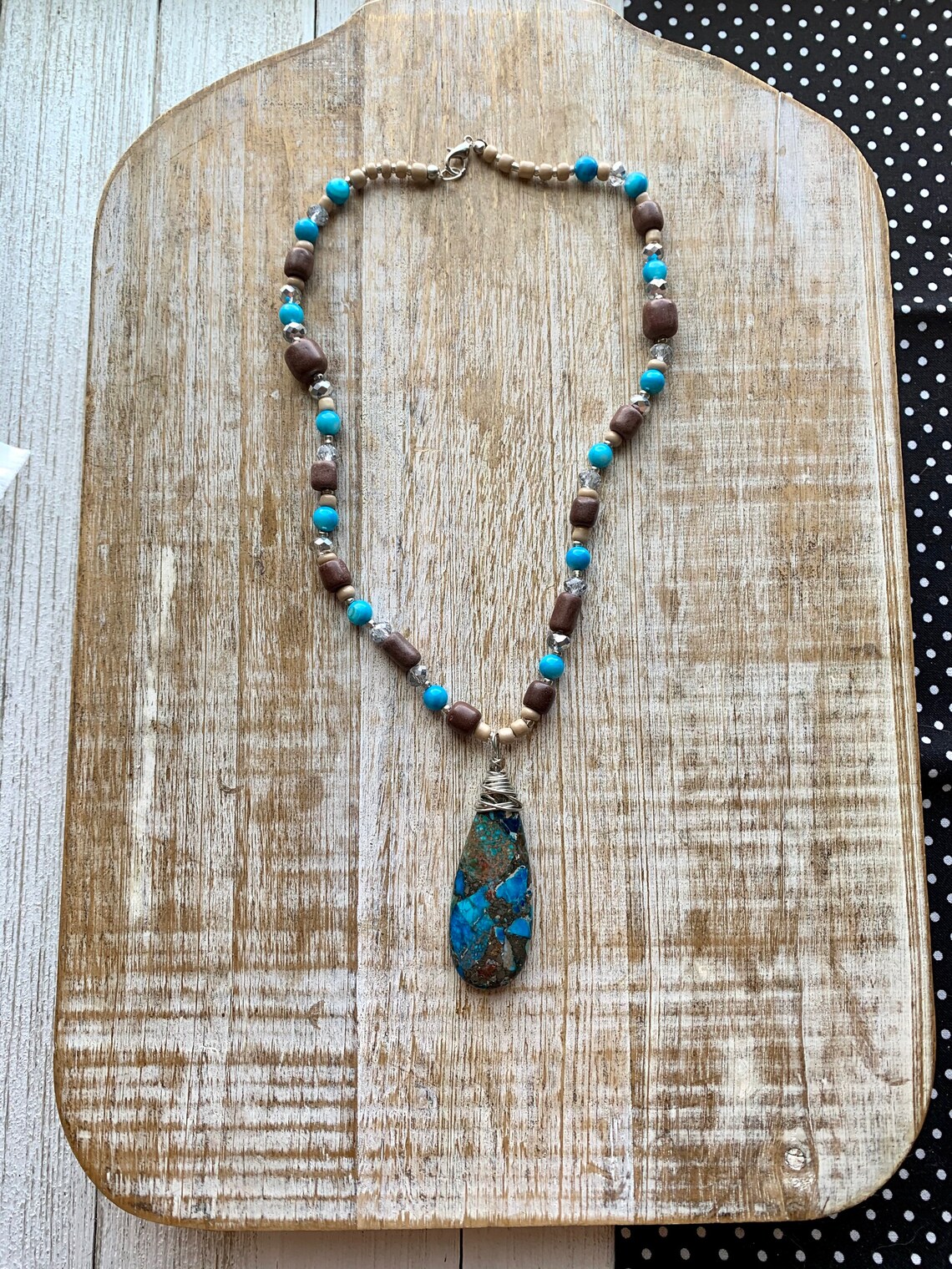 Gold Copper Necklace Bornite Necklace Shell Necklace Gemstone - Etsy