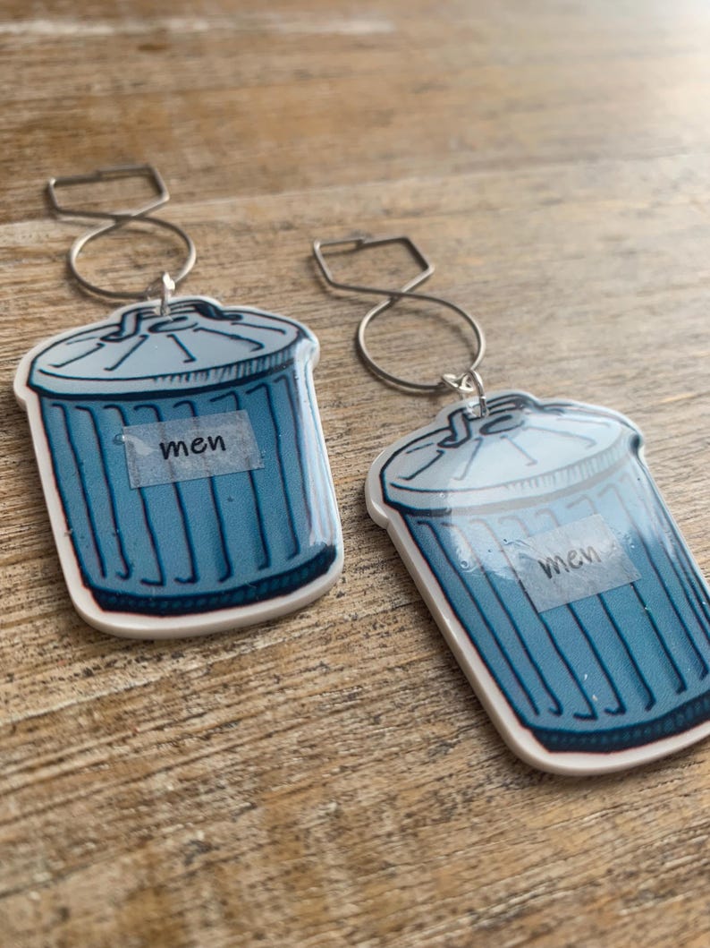 Trash Tunnel Gauge Earrings Trashcan Earweights Millennial Ear Hangers ...