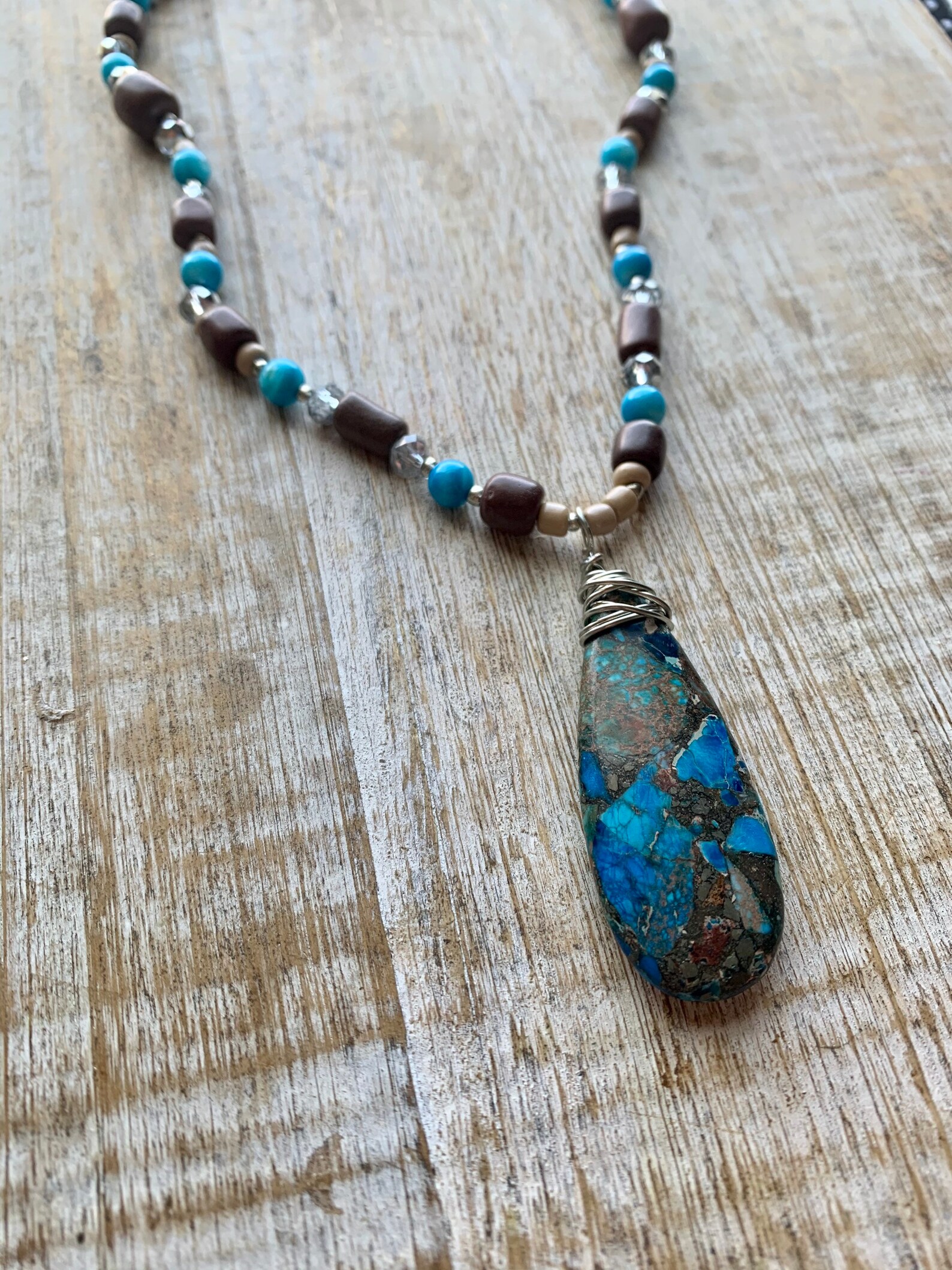 Gold Copper Necklace Bornite Necklace Shell Necklace Gemstone - Etsy