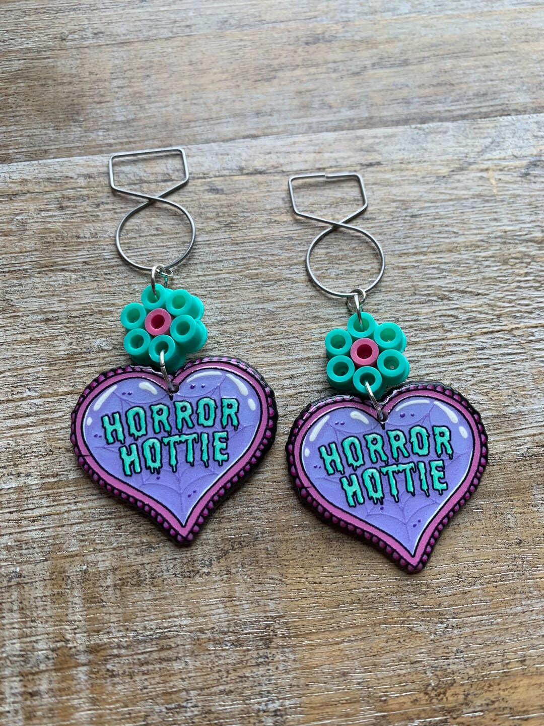 Pastel Goth Tunnel Gauge Earrings Kawaii Ear Weights Horror Cutie Ear ...