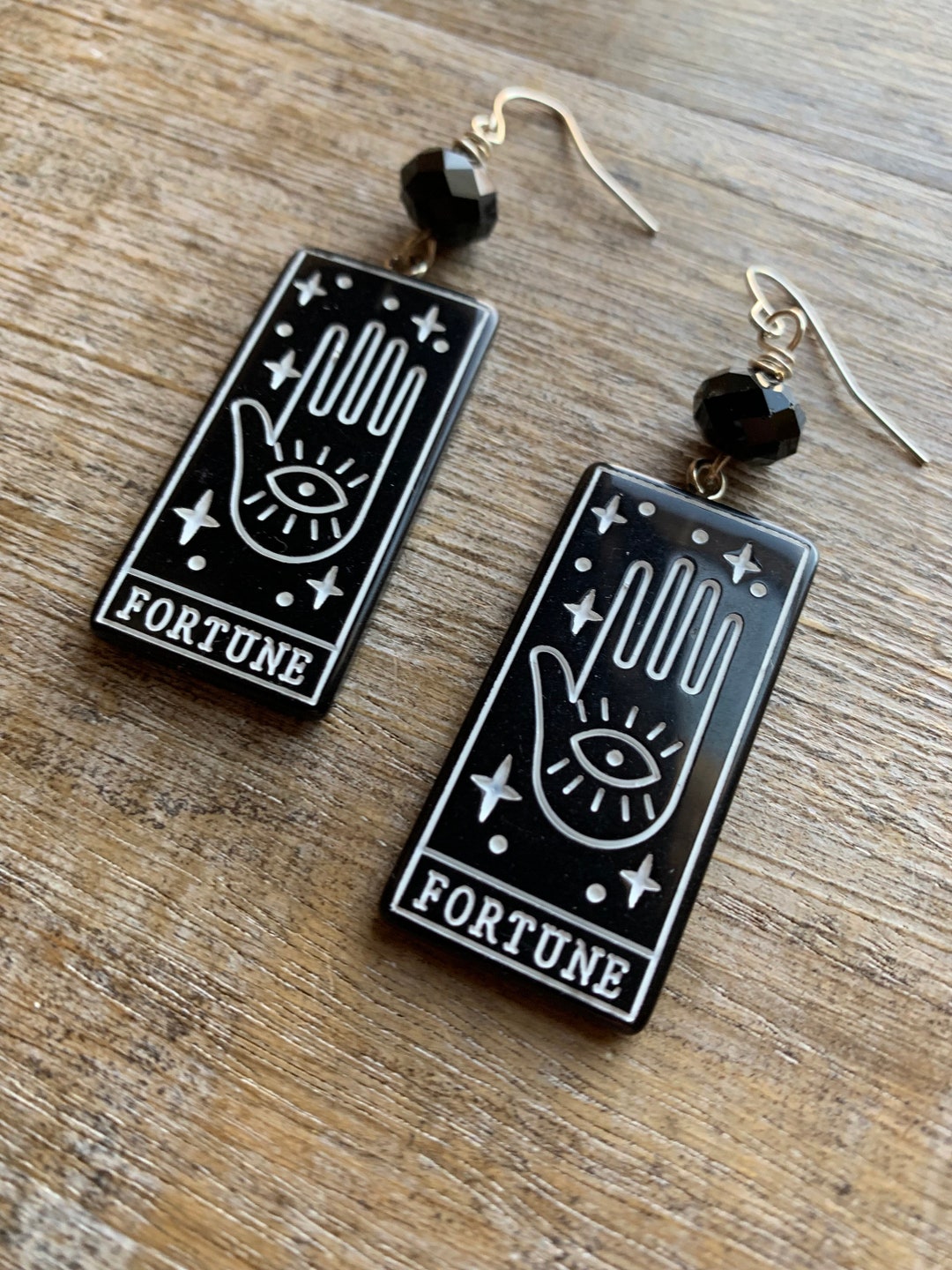 Tarot Earrings Fortune Tarot Card Earrings Psychic Fortune Teller Wicca ...