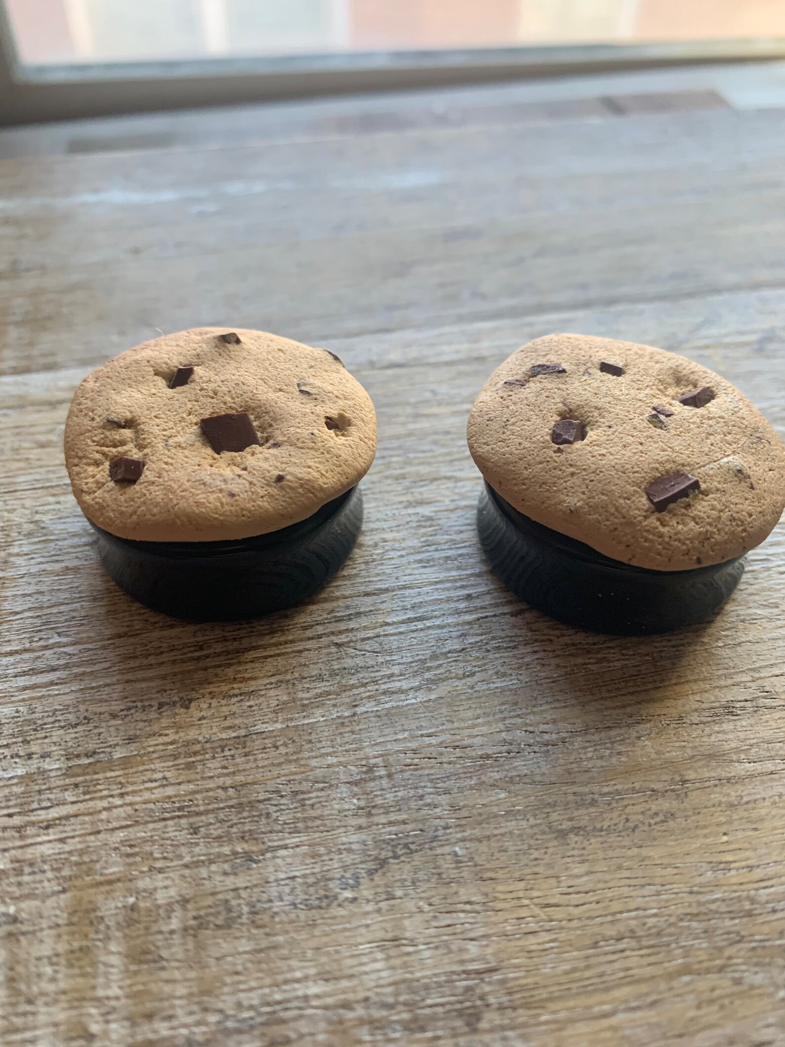 Chocolate Chip 1 1/4 Cookie Plugs Chocolate Chip Cookie Gauges Cookie ...