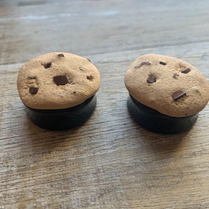 Chocolate Chip 1 1/4 Cookie Plugs Chocolate Chip Cookie Gauges Cookie ...