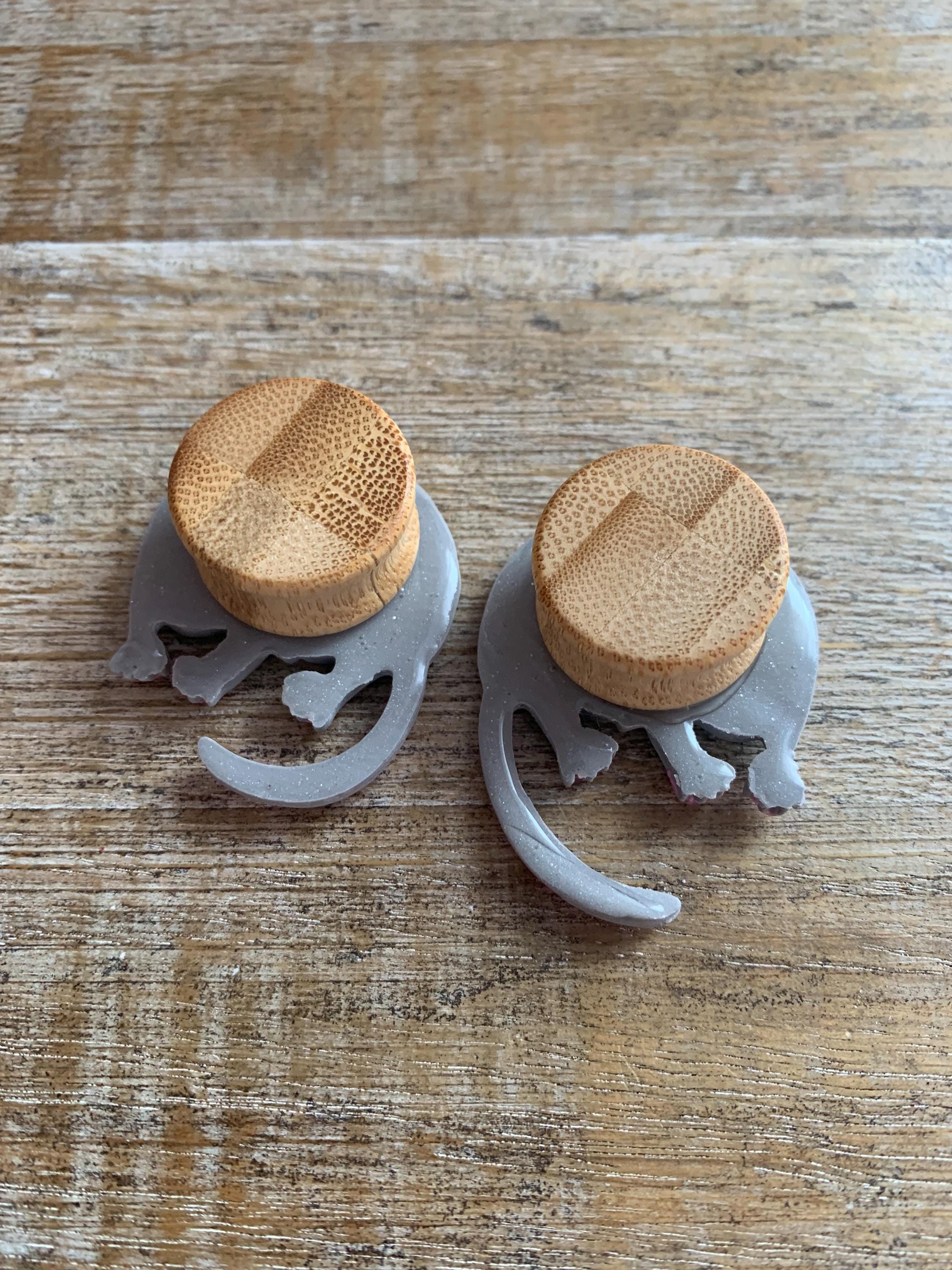 Opossum Plugs 19.9mm Clay Possum Gauges Cute Possum Plugs Cottage ...