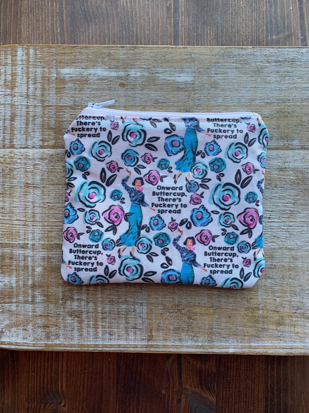 Onward Buttercup There’s Fuckery to Spread Wallet Coin Purse Vintage ...