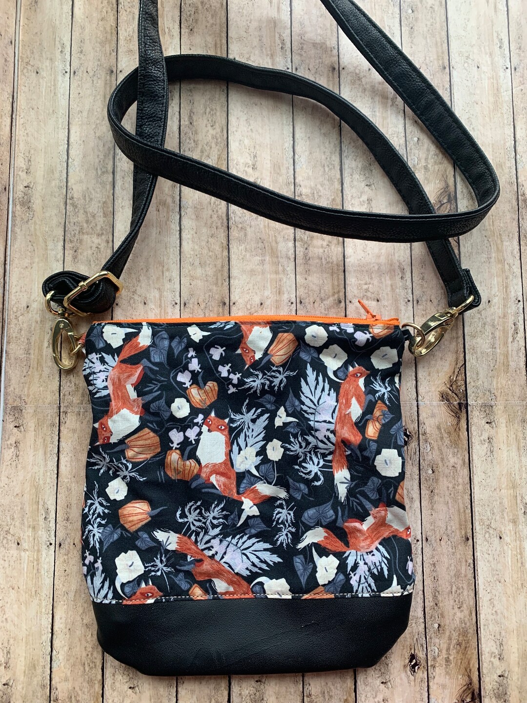 Fox Cottagecore Crossbody Bag Green Woodland Purse Crossbody Bag ...