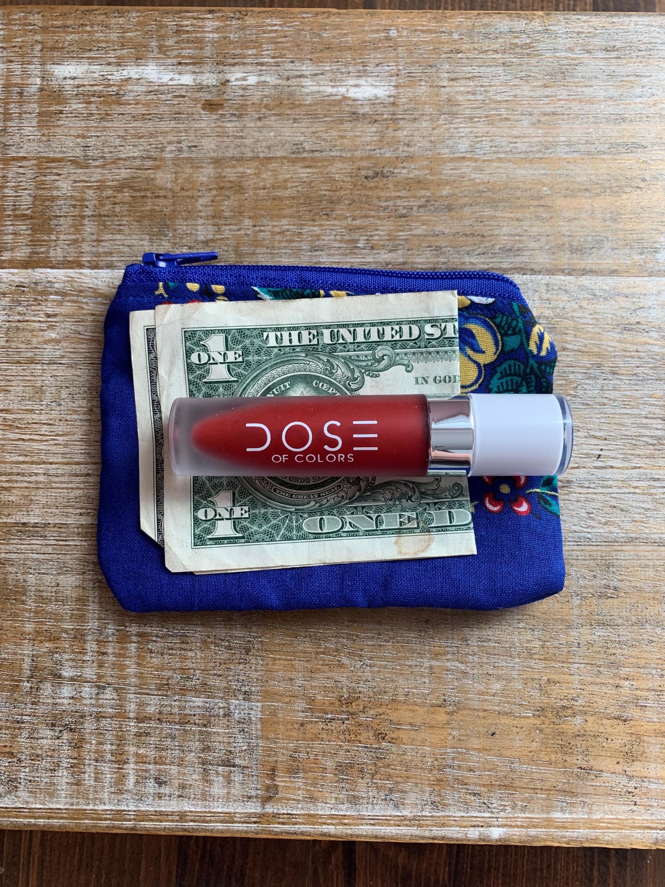 Floral Coin Pouch Upcycled Fabric Bag Coin Purse Bandana Bag Floral ...