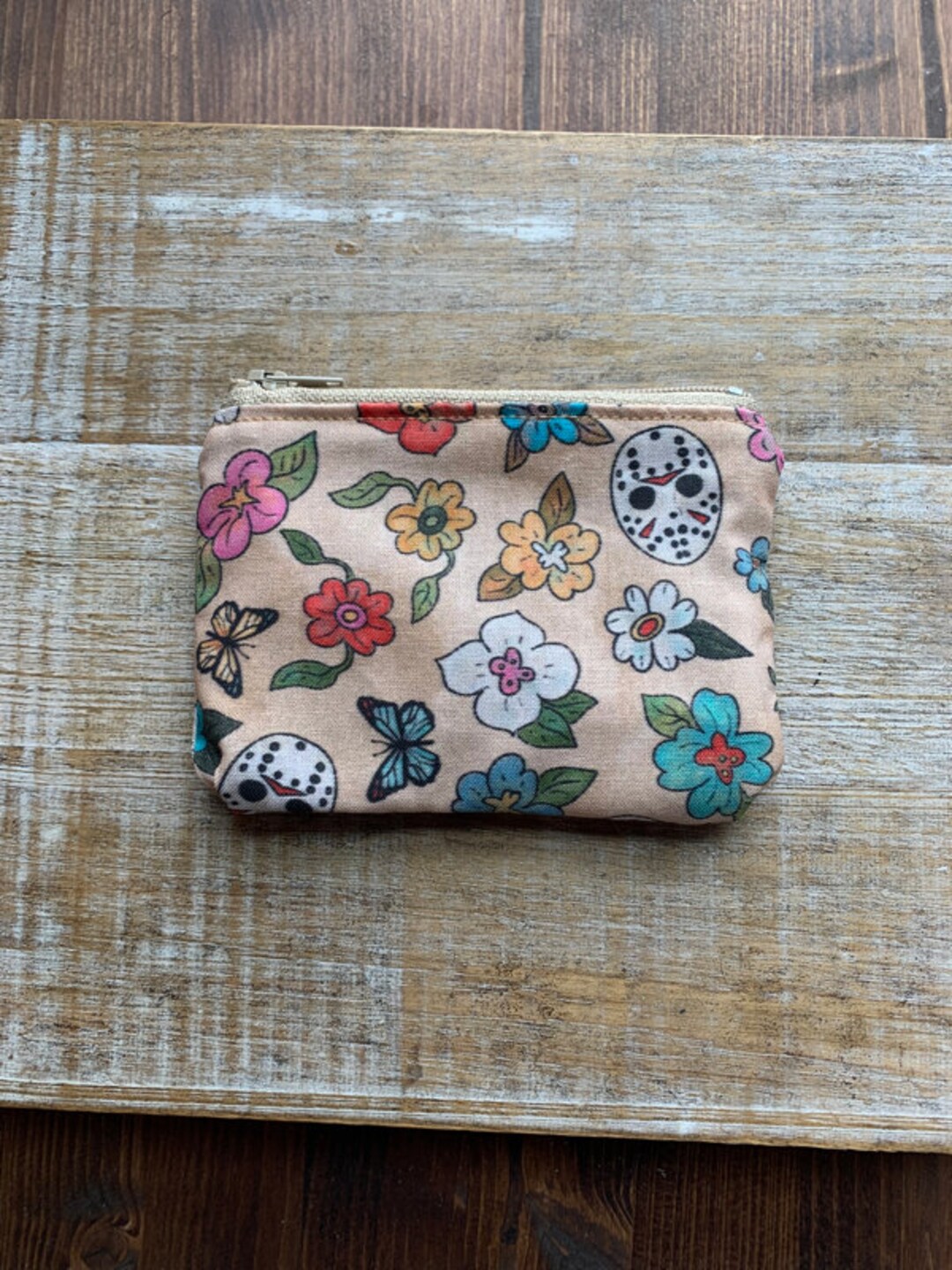 Halloween Coin Purse Horror Movie Bag Coin Purse Hockey Mask Wallet ID ...