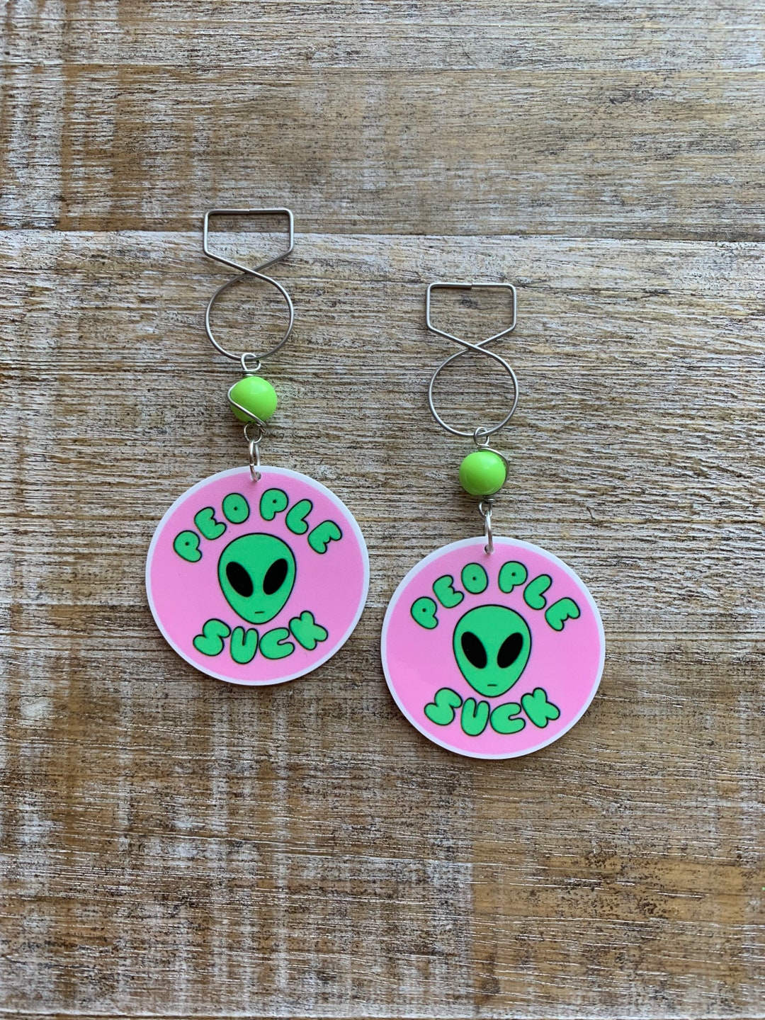 Alien Tunnel Earrings People Suck Extraterrestrial Ear Weights Space ...