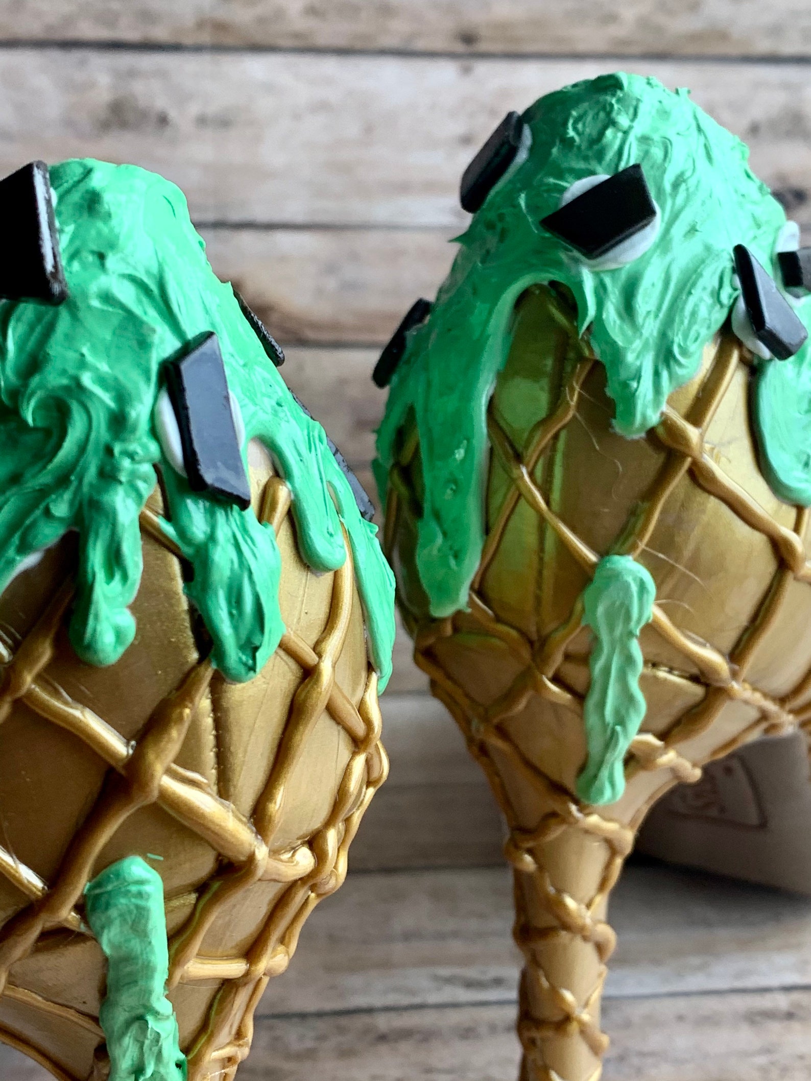 Ice Cream Mint Chocolate Chip Ice Cream Heels 4 Inch Heels | Etsy