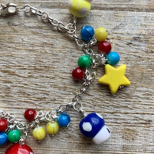 Video Game Charm Bracelet Gamer Bracelet Clay Charm Bracelet Video Game ...