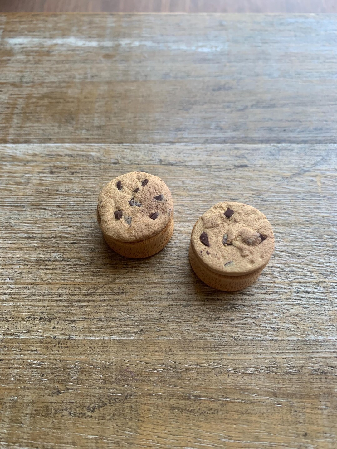 Chocolate Chip 20mm Cookie Plugs Chocolate Chip Cookie Gauges Cookie ...
