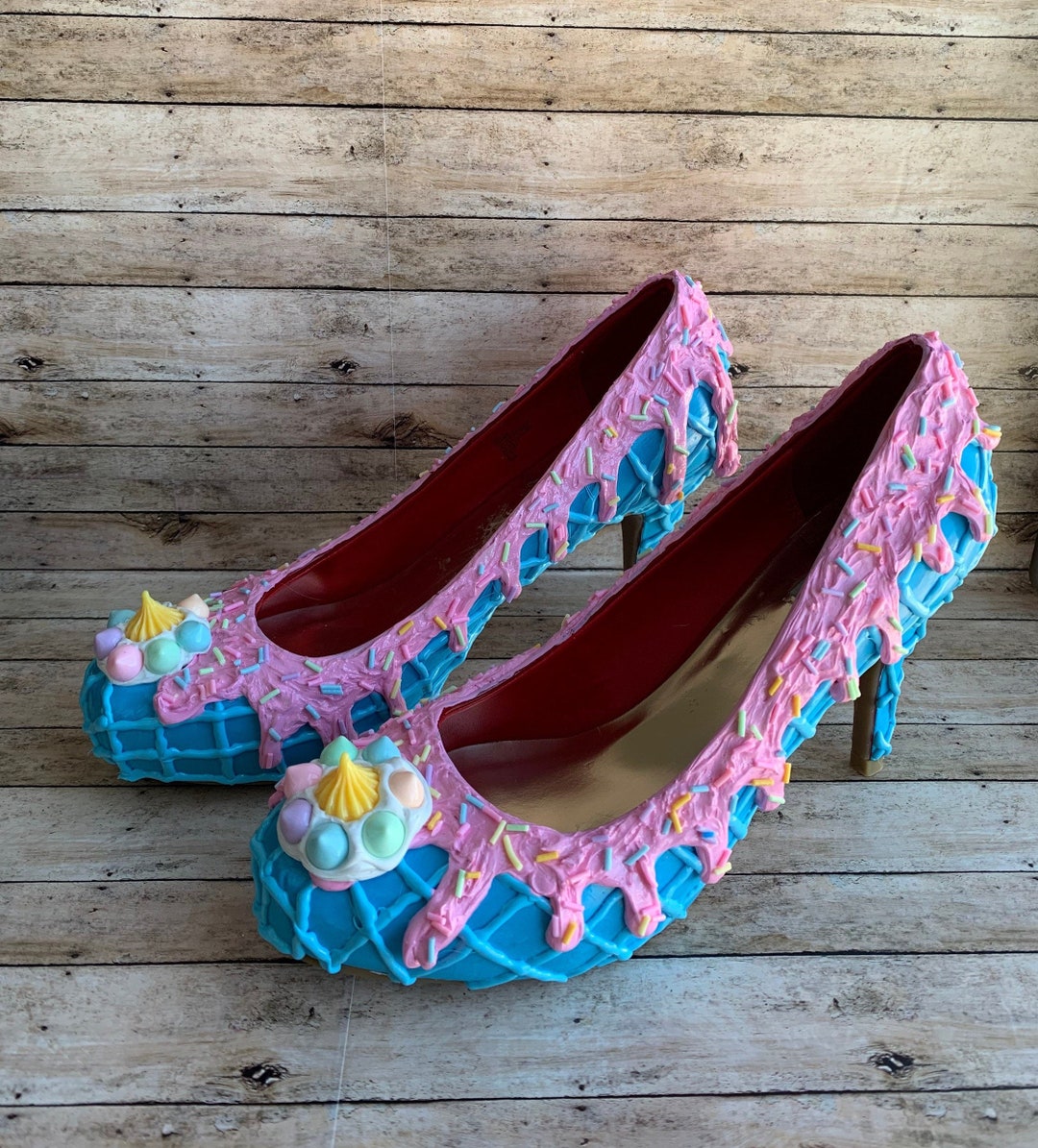 Pastel Ice Cream Heels Heels Pastel Goth Ice Cream Shoes Decoden Heels ...